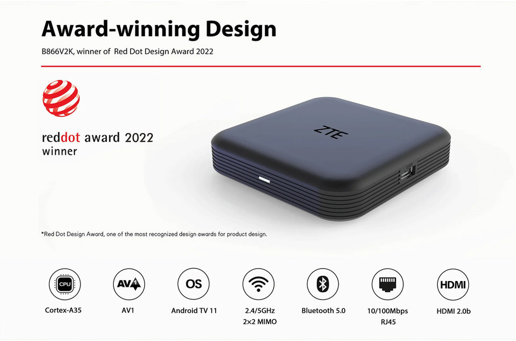 ZTE TV BOX - 4K กล่องแอนดรอยด์ทีวี รองรับภาษาไทย กล่องรับสัญญาณทีวี ...