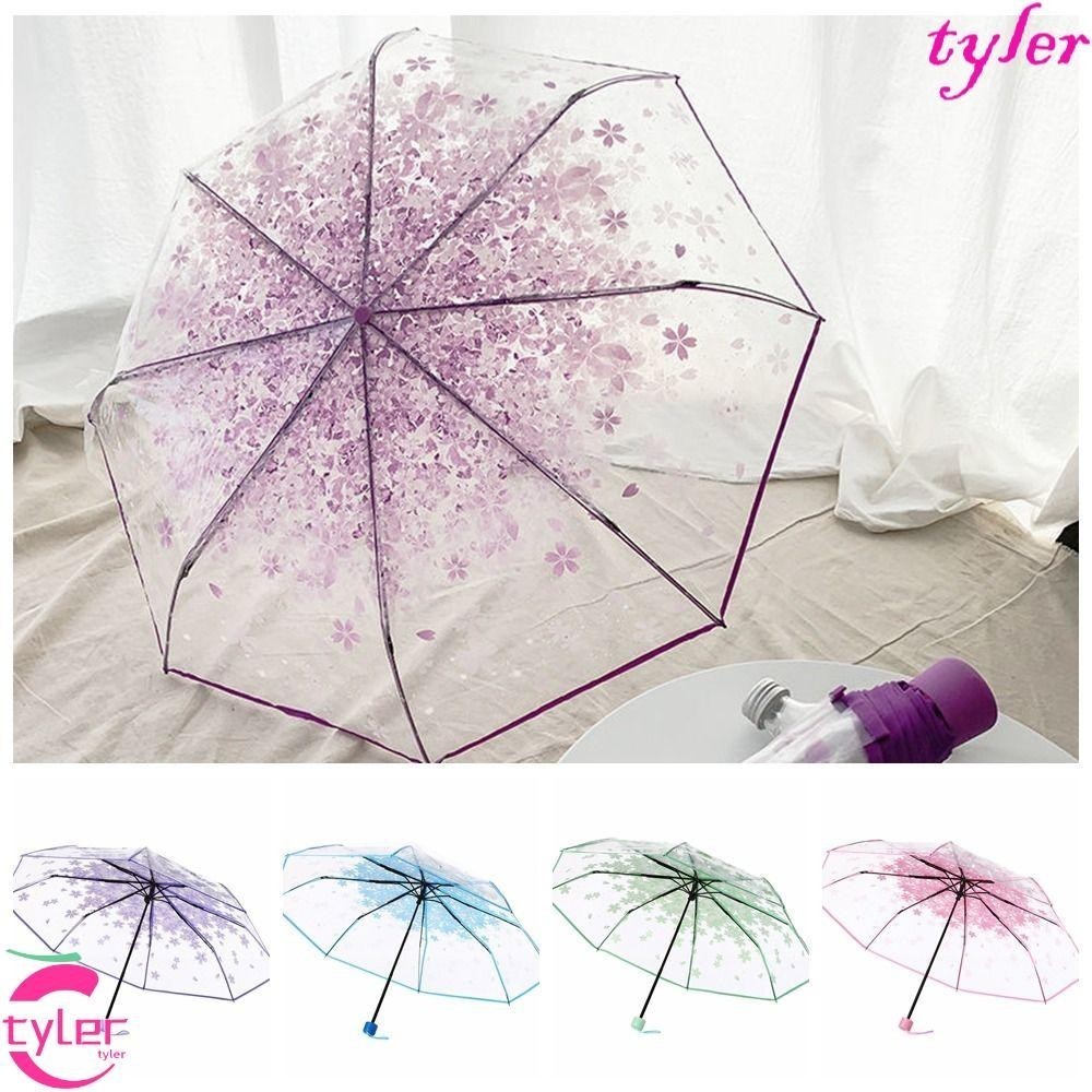 Tyler Cherry Blossom ร ่ มโปร ่ งใส , ร ่ มพับกันน ้ ํากันลม , การ ์ ...