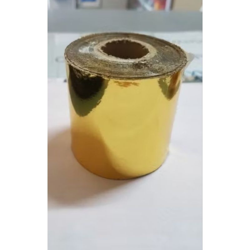 ในสต็อก Gold Leaf Roll 7 ซม.x7 ซม.x21 ม. เหมาะสําหรับ Saints เชิงเทียน ...