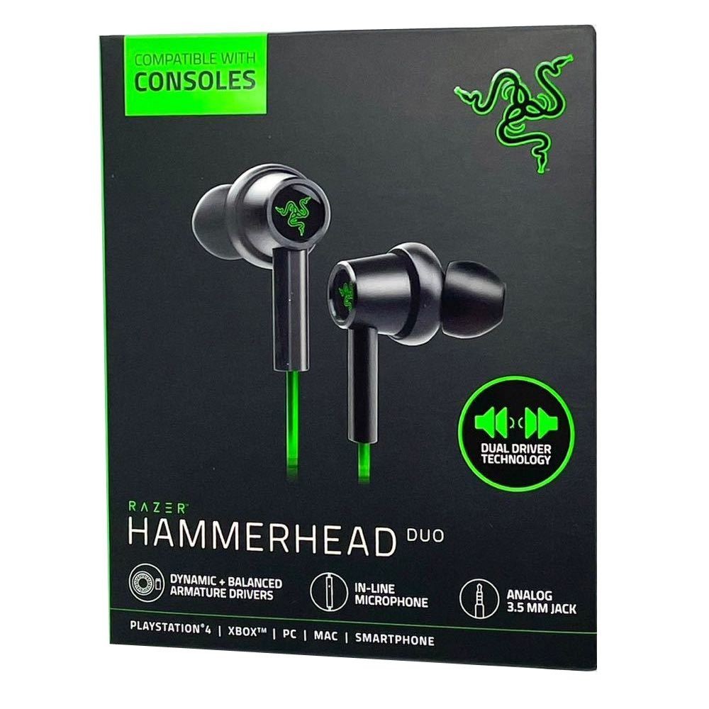 Razer Hammerhead Duo (Console) Dual Driver In-Ear Headset, RZ12 ...
