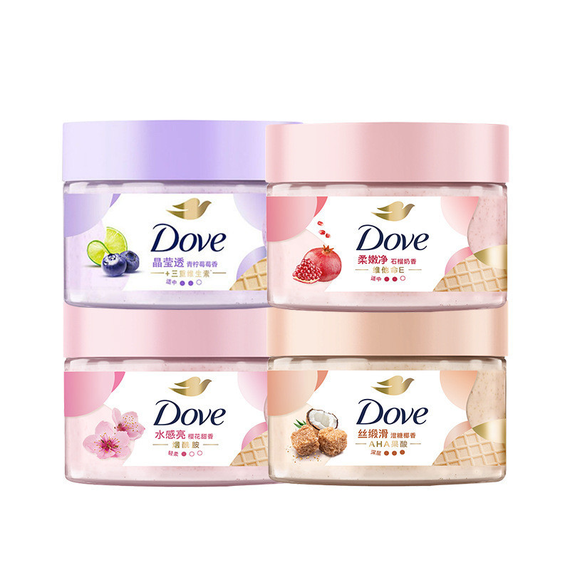 Dove Body Scrub 298g น้ำยาทำความสะอาดผิวสูตรอ่อนโยน 50g ทับทิมซากุระ ...