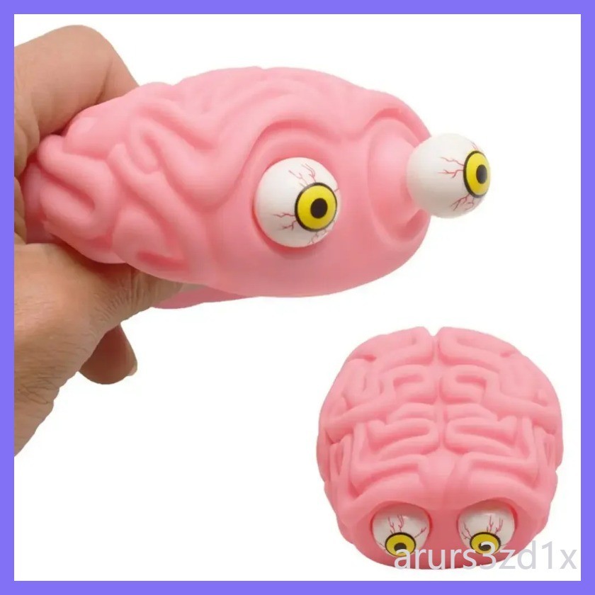 Brain Squishy Eye Popping Squeeze Toy Sensory Play Anti-Stress Fidget ...