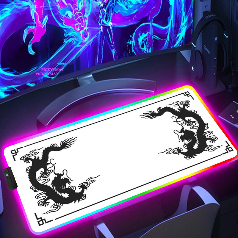 สไตล์ Gaming Mouse Pad RGB Backlight Mat 900x400 มม.Gamer XXL ...