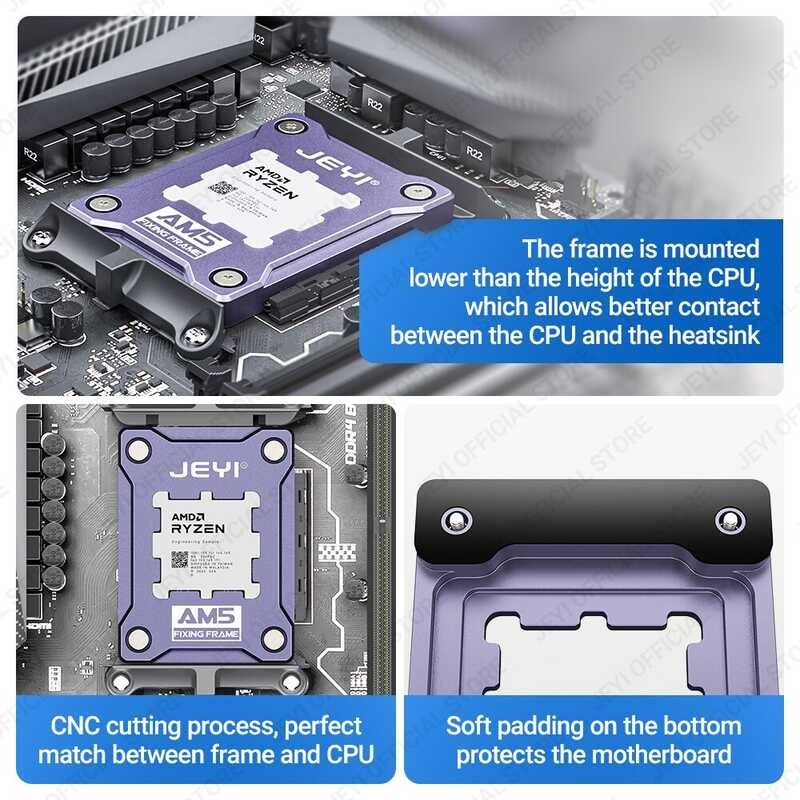 AM5 CPU JEYI Anti-Bending Socket Frame Aluminum AMD Bending Corrector ...