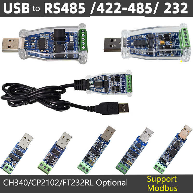 Ch340 Cp2102 FTDI USB Rs485ตัวแปลง Serial Adapter Module Converter การ ...