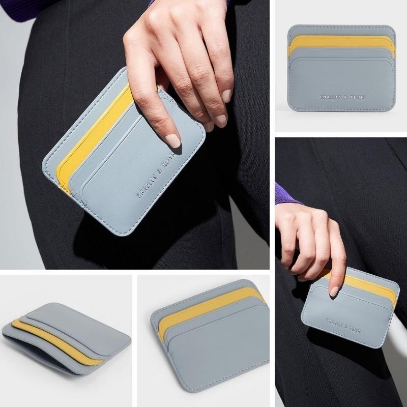 Two-tone 7 Slot Slim Card Holder Wallet Case Women Slim Purse ATM Card ...