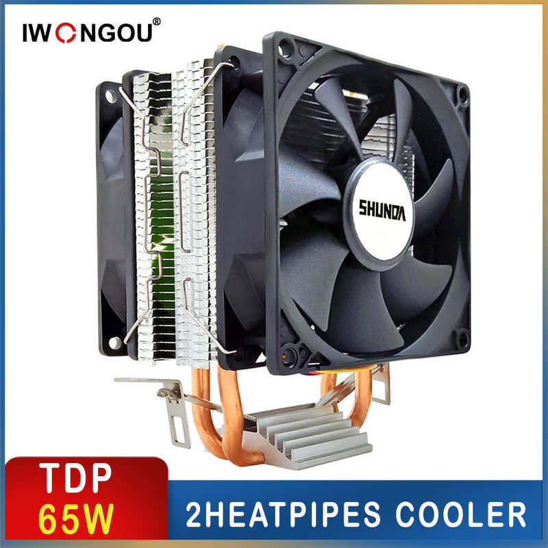 2011 2 Heat Pipes Processor X99 For Intel AMD RGB Air Cooler Cpu ...