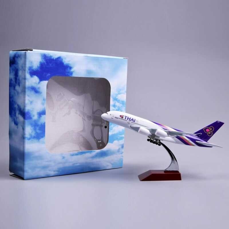 18*20Cm Alloy Metal Air Thailand THAI Airways Airbus 380 A380 Airplane ...