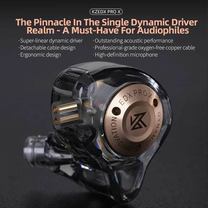 PRO X Dynamic Drive HIFI Bass Earbuds หูฟัง KZ EDX ZSTX ZSN PROX EDC ...