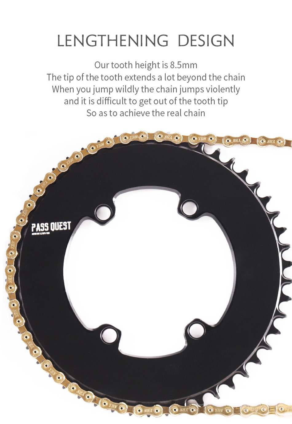 ใบจาน ROTOR BCD 110 AERO Narrow Wide Chainring 40T-60T 10 สปีด /11สปีด ...