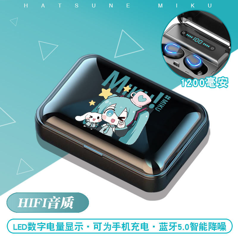 [Manmei] ชุดหูฟังบลูทูธ Hatsune miku fu Hatsune miku ชุดหูฟังบลูทูธไร้ ...