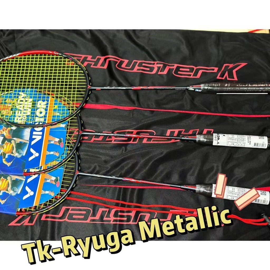 Victor THRUSTER TK-RYUGA II PRO พร้อม String Grip TK-RYUGA 4U Carbon ...