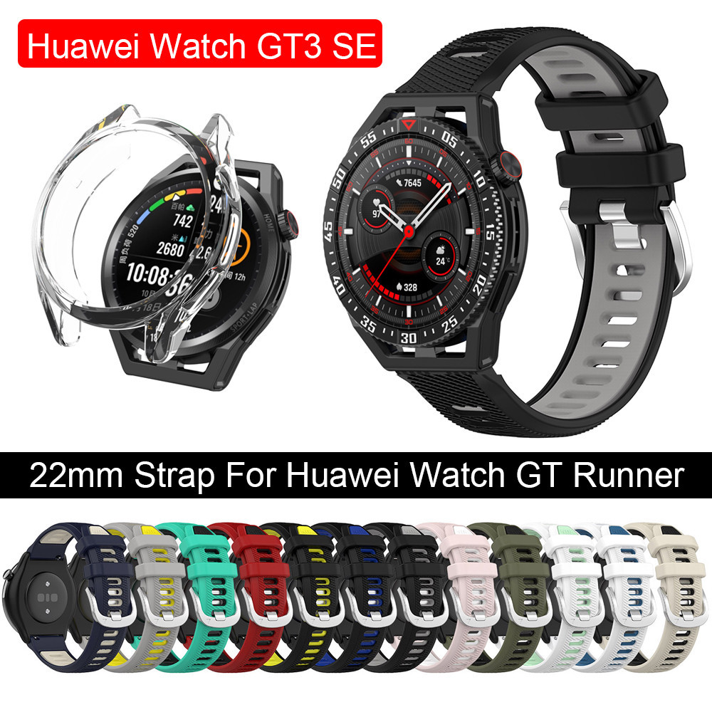 สําหรับ Huawei Watch GT3 SE กรณีสายรัด GT Runner กรณีกระจกนิรภัยป้องกัน ...