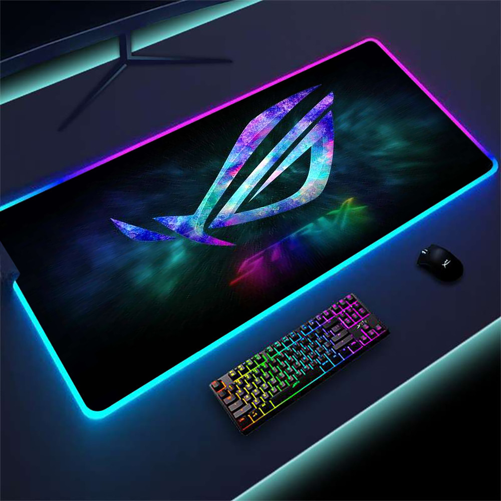 เมาส์ Rgb ตกแต่งเกม Asus Rog Backlit Mousepad ขยาย Pad พร้อมไฟ Led ...