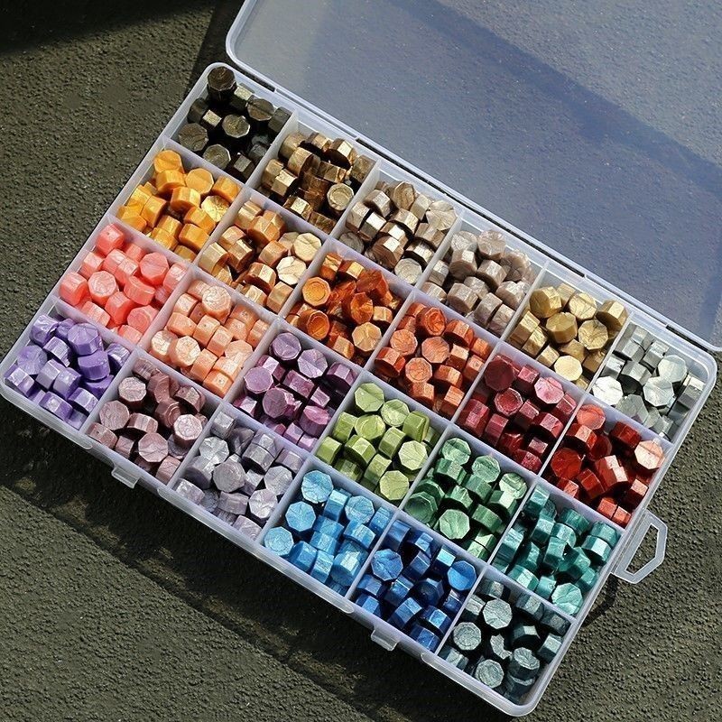 Fire Lacquer Wax Particles Pearlescent White Wax Particles Box Macaron ...