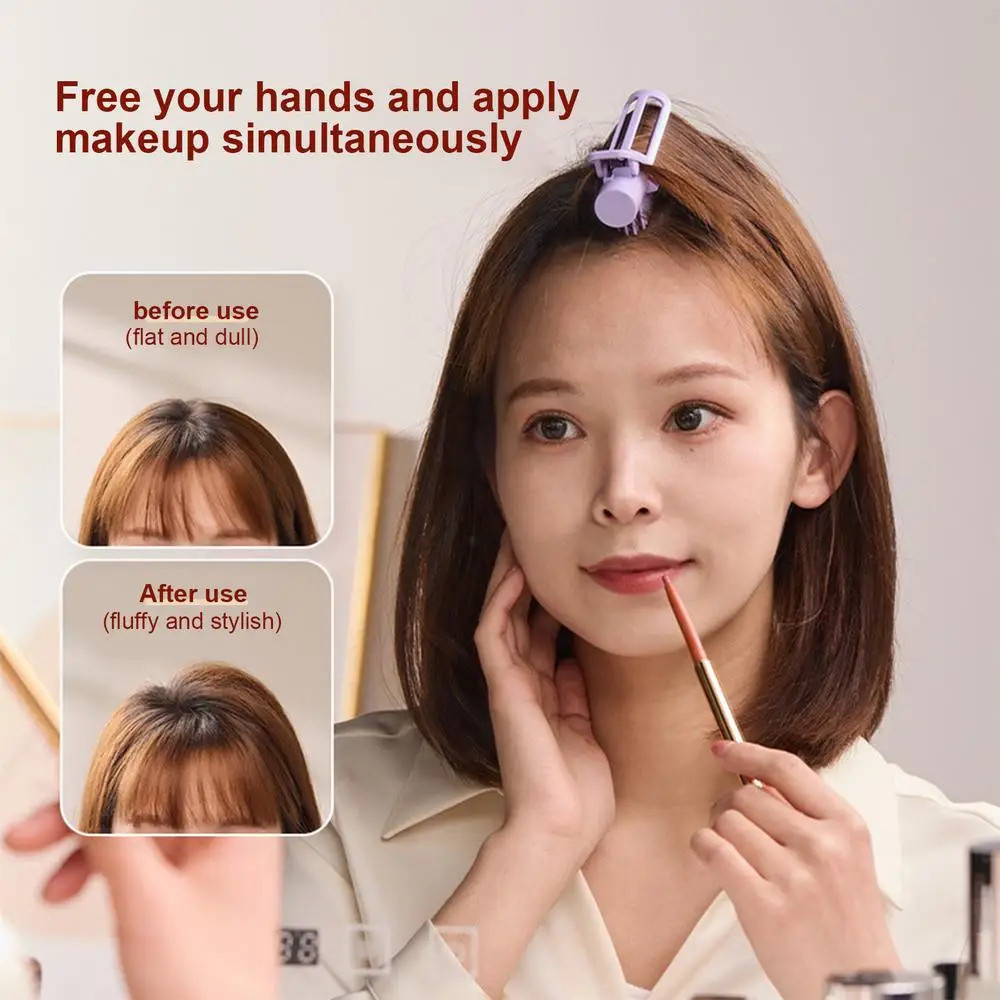 แบบพกพา Anti-static No Trace Curling Comb Curlers - Retractable Curly ...