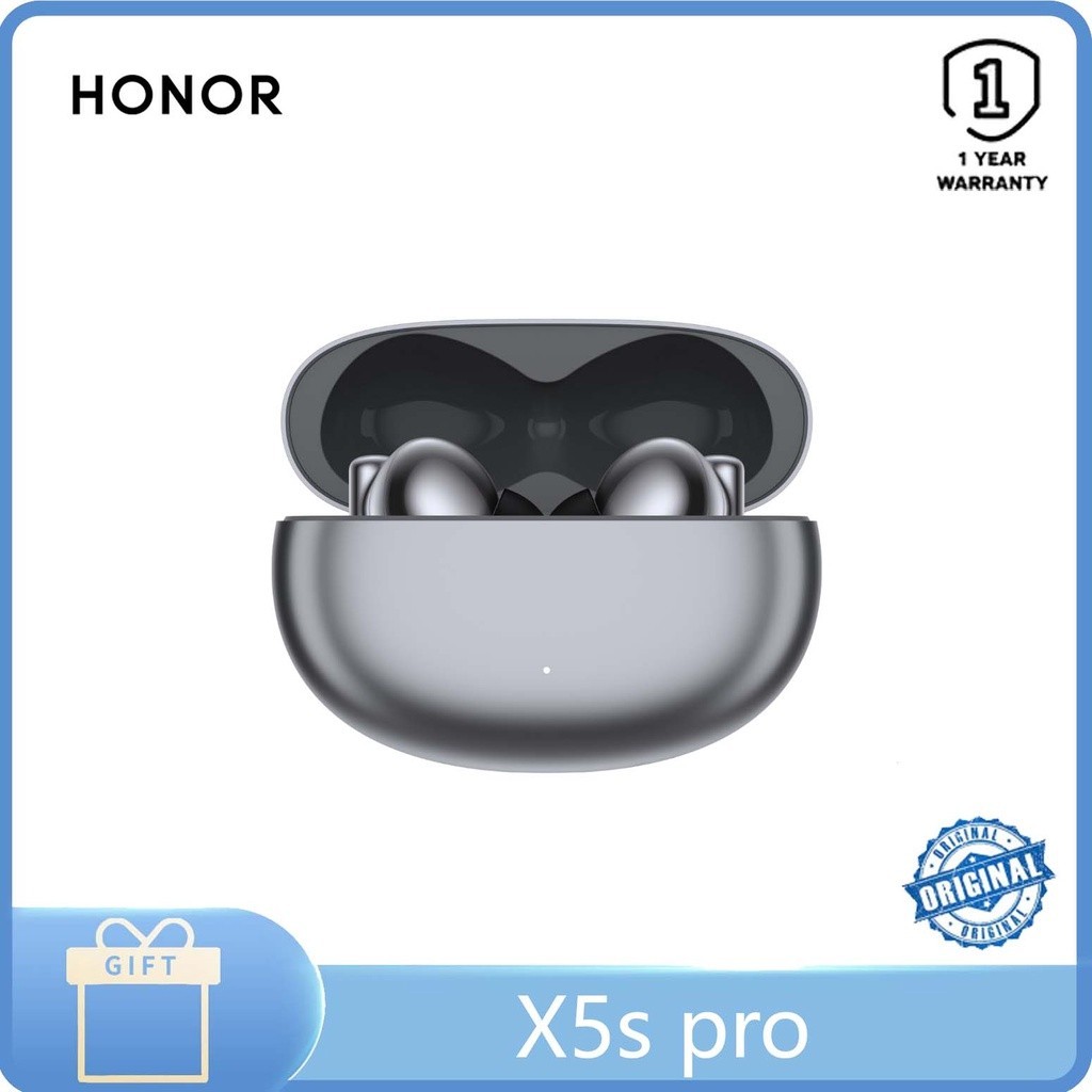Honor หูฟังบลูทูธไร้สาย X5s Pro ลดเสียงรบกวน และส่งสัญญาณเข้าสู่หู ระยะไกลมาก | Shopee Thailand