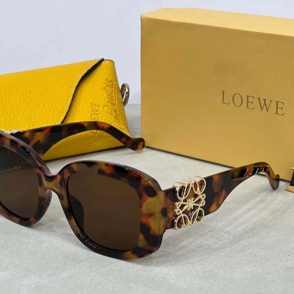 Loewe 2024 European And American Luxury Womens Square Frame Slimming ...