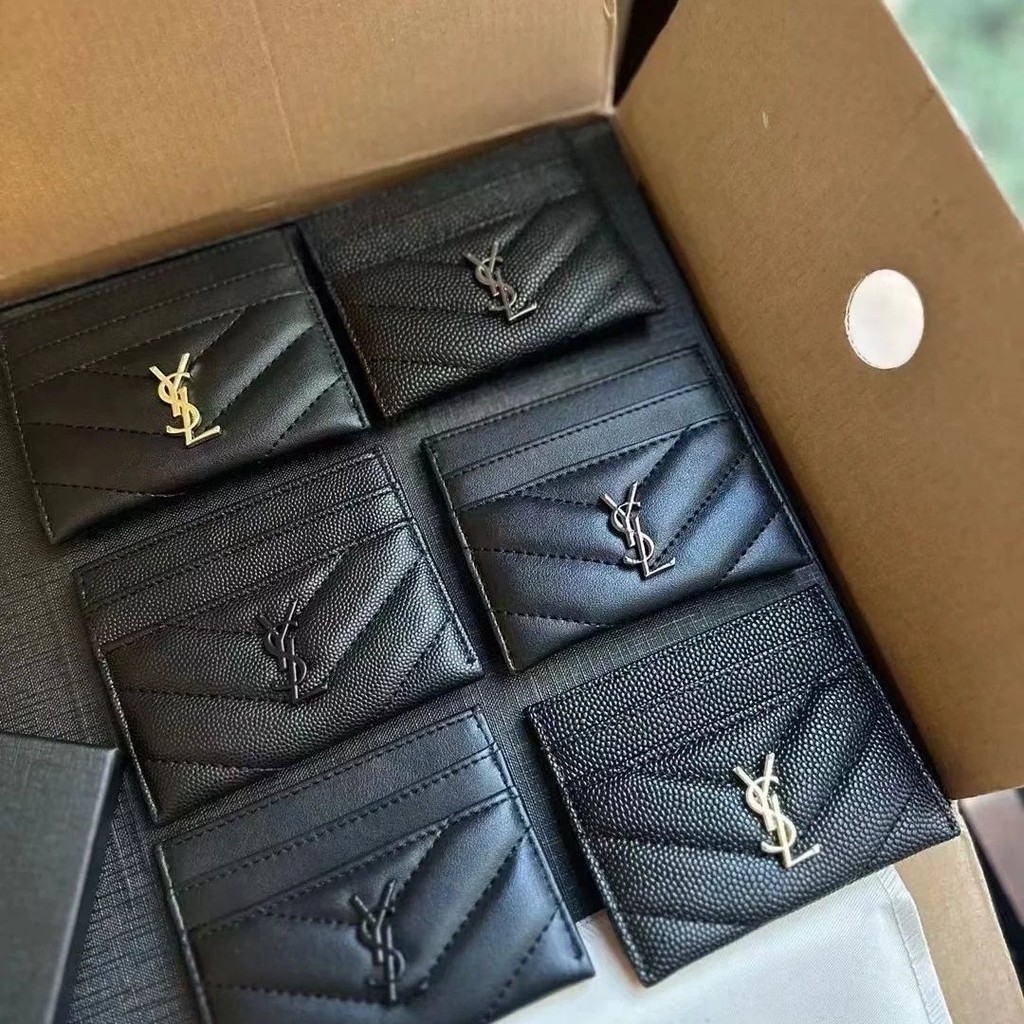 Ysl Classic Card Bag สําหรับผู้หญิงขนาดเล็กการ์ดธนาคารใหม่สไตล์หอม ...