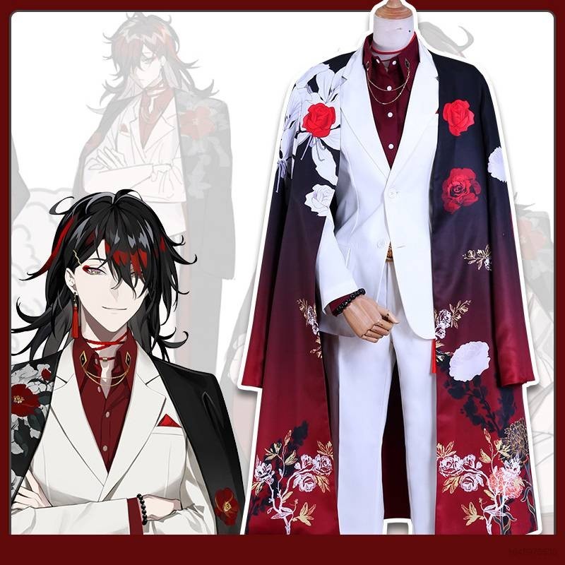 Sam NIJISANJI Vtuber Vox Akuma Luxiem ชุดคอสเพลย์ เสื้อคลุม กางเกง ...