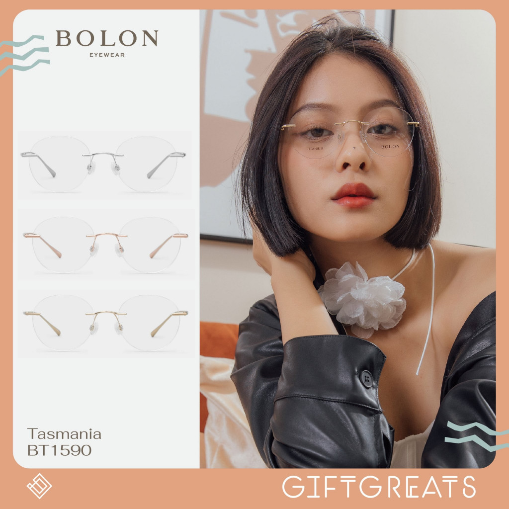 BOLON Tasmania BT1590 (กรอบเจาะ) - SS23 Bolon Eyewear กรอบแว่นตา โบลอน giftgreats | Shopee Thailand