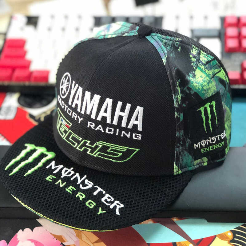 CAP Flat Peak Monster Energy Moto Hat Camouflage Bike Motogp Superbike ...