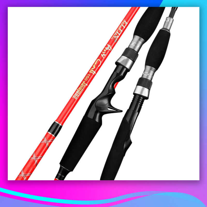 1.5M【9-20Lb】 Carbon Fiber Solid Fishing Rod Sea Jig Rods Saltwater ...