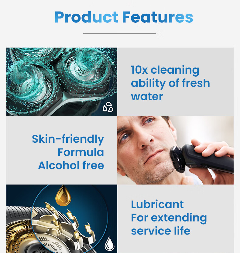 Philips CC13 Shaver Cleansing Fluid Quick Clean Pod Cartridge 3 แพ็ค ...