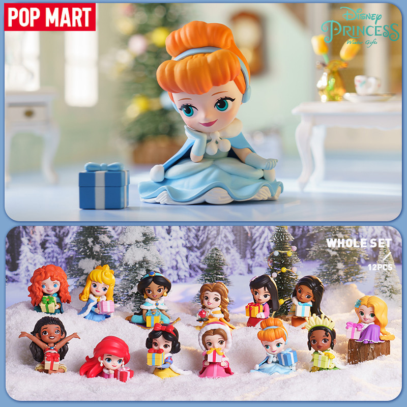 POP MART Disney Princess Winter Gifts series 1pc/12pcs Mystery Box ...