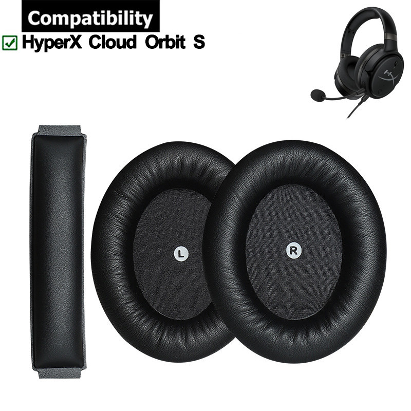 สําหรับ HyperX Cloud Orbit S หูฟังแถบคาดศีรษะแผ่นรองหูฟังฟองน้ําชุดหูฟัง Earmuffs เปลี่ยนฝาครอบ ...
