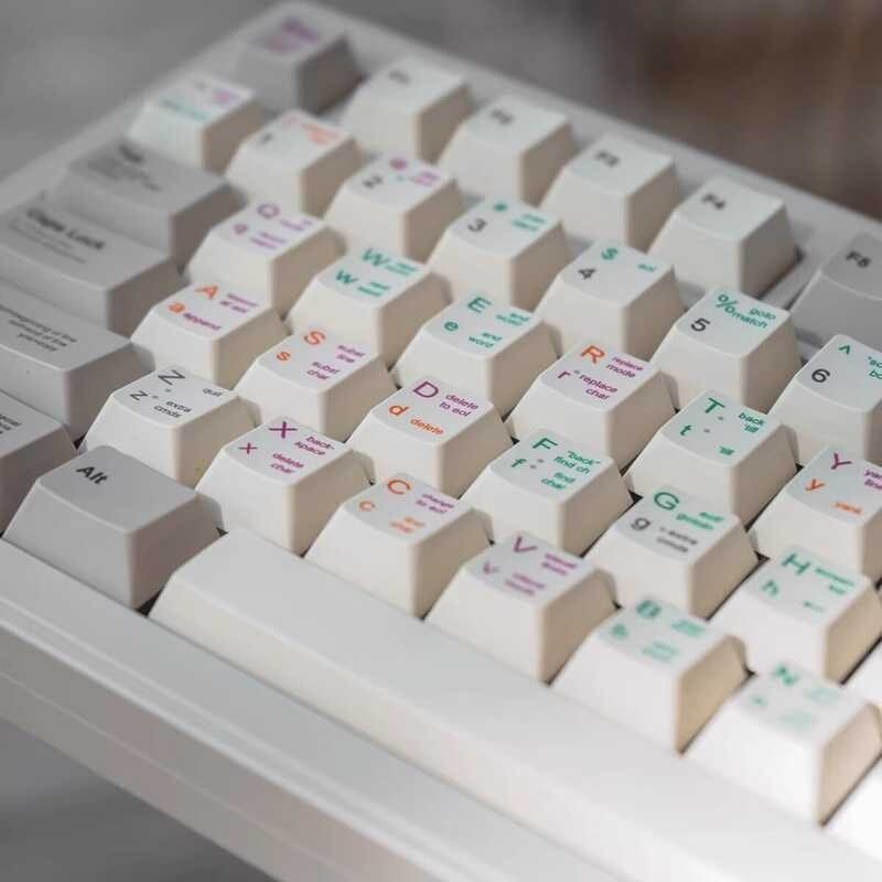Programmer 【Keycap Only】Retro Keycap 143 Keys Profile PBT Sublimation ...