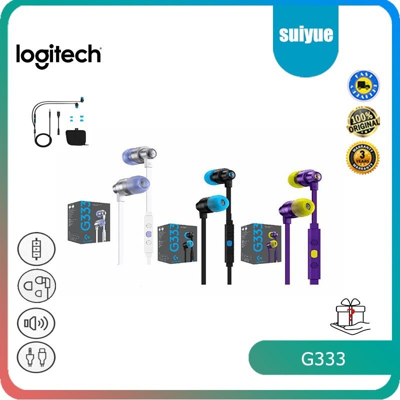 Logitech G333 ชุดหูฟัง Usb-C และ 3.5 มม. Aux | Shopee Thailand