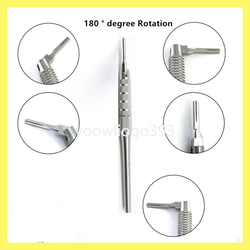 tk ขายร้อน 1 ชิ้นปรับ 180 ° Scalpel Handle #3 ทันตกรรมเครื่องมือผ่าตัด ...