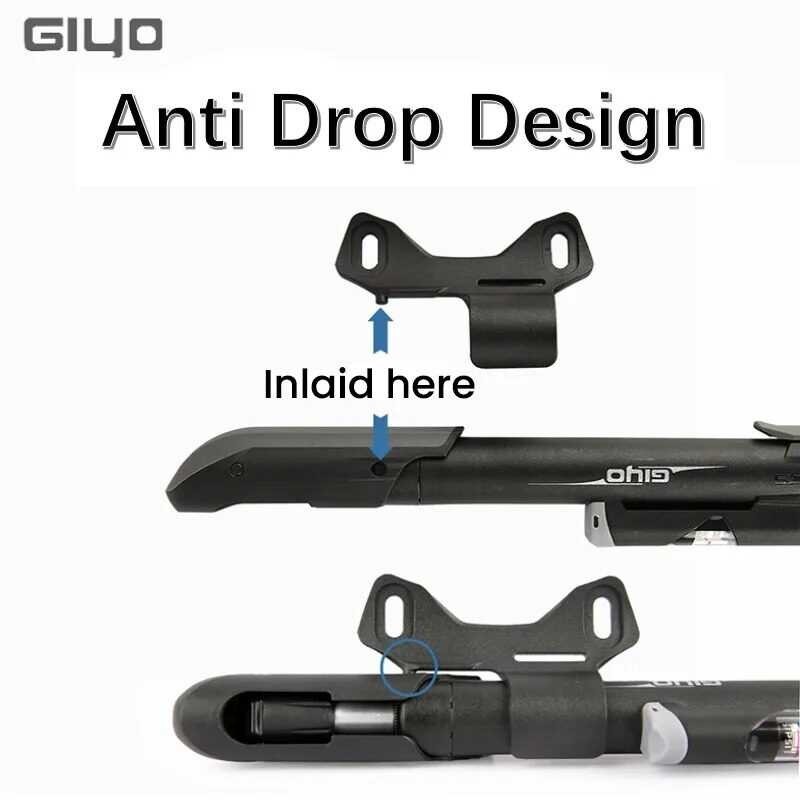GIYO อะลูมินัมอัลลอยที่สูบลมจักรยานแบบพกพา120psi เครื่อ | Shopee Thailand