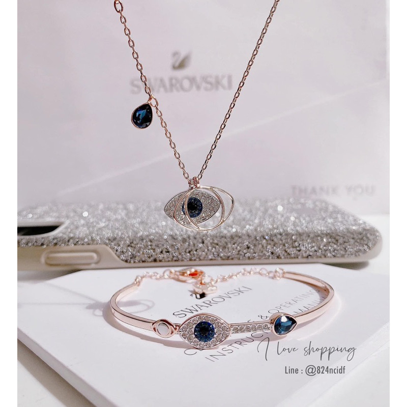 สายคอสายมู ห้ามพลาด Swarovski duo evil eyeของแท้ พร้อมใบรับประกัน 2 ปี ...