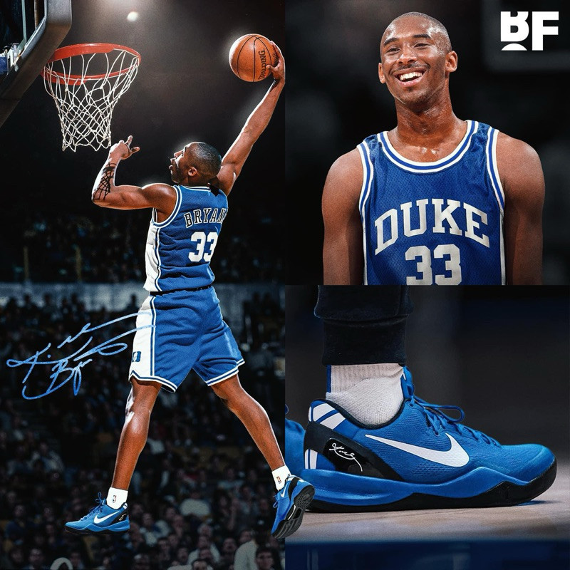 Nike Kobe 8 protro Duke colorway (คุณภาพสูงสุด) ถุงเท้าฟรี | Shopee ...