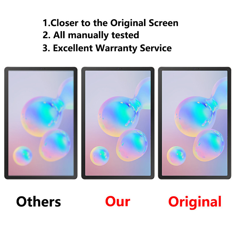 Oem LCD สําหรับ Samsung Galaxy Tab S5e SM-T725 SM-T720 T725 T720 AMOLED Touch Screen Digitizer ...