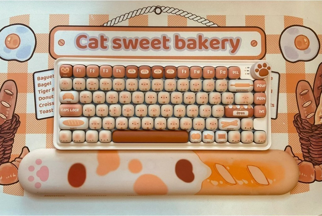 Akko Bread Paradise Keycap MOG Profile 139 คีย์ PBT ห้าด้าน Dye ...