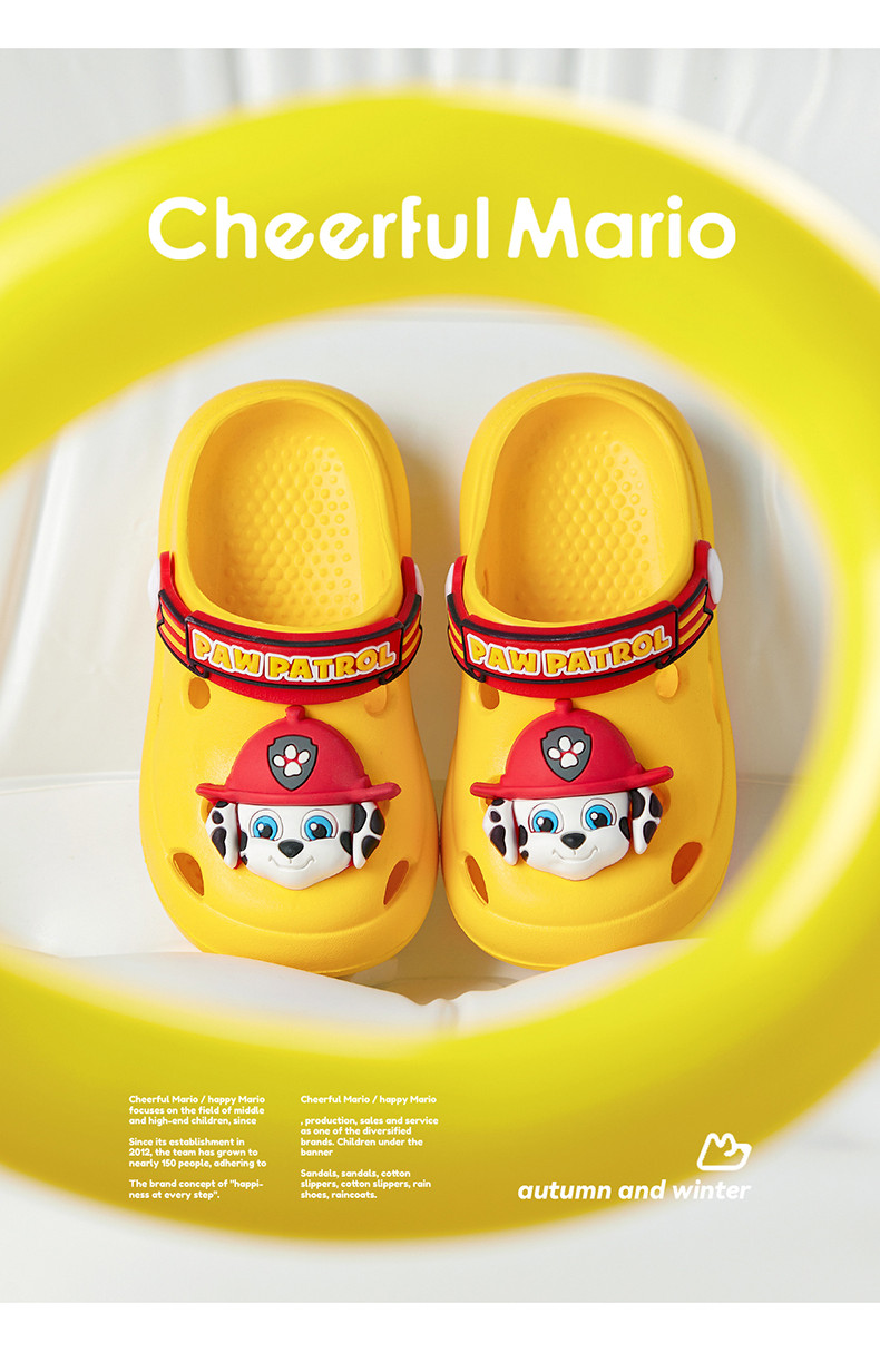 Cheerful Mario 13-19ซม Paw Patrol นองเท้าเด็ก การ์ตูน หลายสี รองเท้าแตะ ...