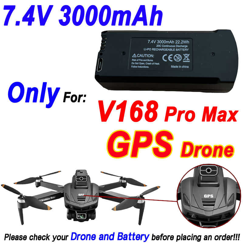 ต้นฉบับ 462 Max GPS แบตเตอรี่ 7.4V 3000Mah 3.7V 2000Mah V68 / V168 Pro ...