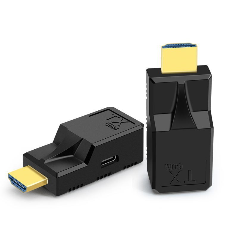 60m HDMI Extender กว่าเดี่ยว Cat5e/6 สาย 1080P HDMI Ethernet Extender ...