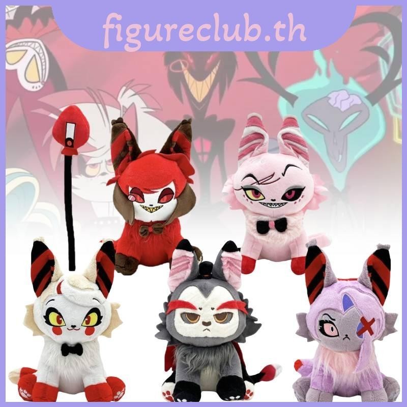 Meow Lucifer ตุ๊กตาโรงแรม Hazbin สีสันสดใสตุ๊กตาสัตว์สั้นตุ๊กตายัดไส้ ...