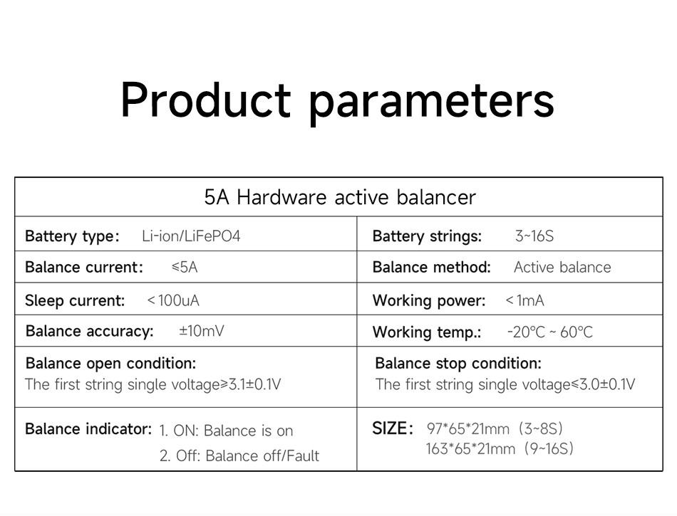 Daly BMS 5A Balancing Board 18650 Active Equalizer Balancer Lifepo4 3S ...