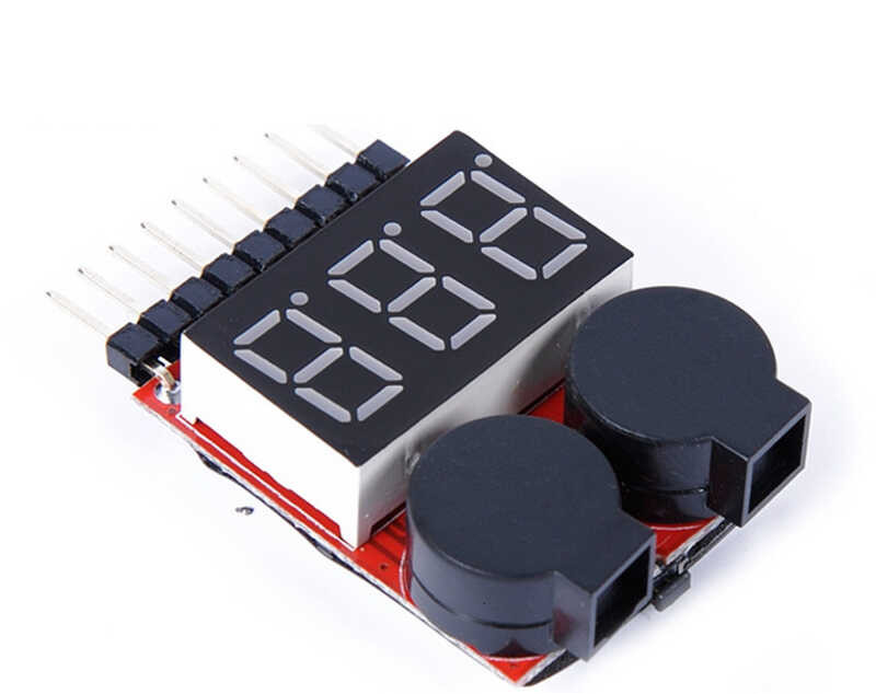 Δ สำหรับ 1S 2S 3S 4S 5S 6S 7S / 8S แรงดันต่ำ Buzzer Alarm Lipo แบตเตอรี ...