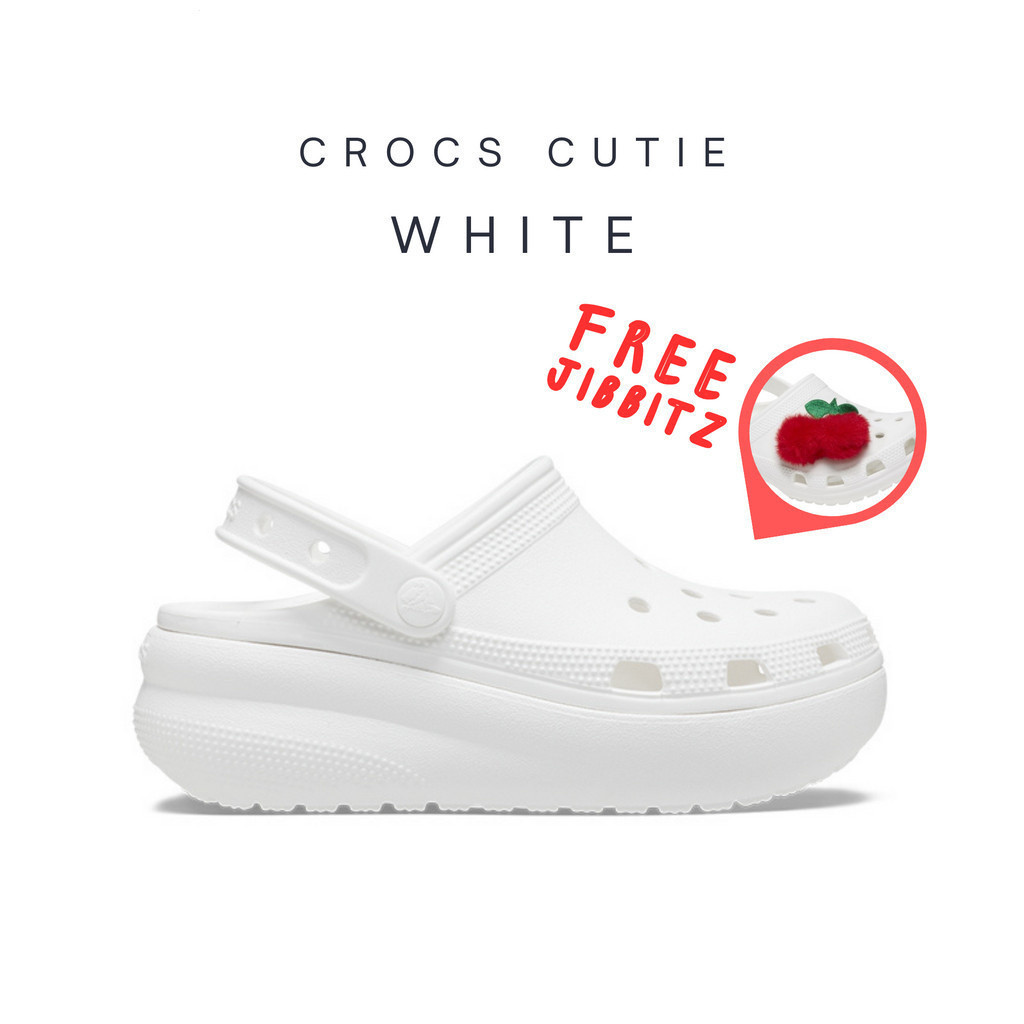 Crocs Classic cutie clog เด็กสีขาว 207708-100 21-24ซม | Shopee Thailand