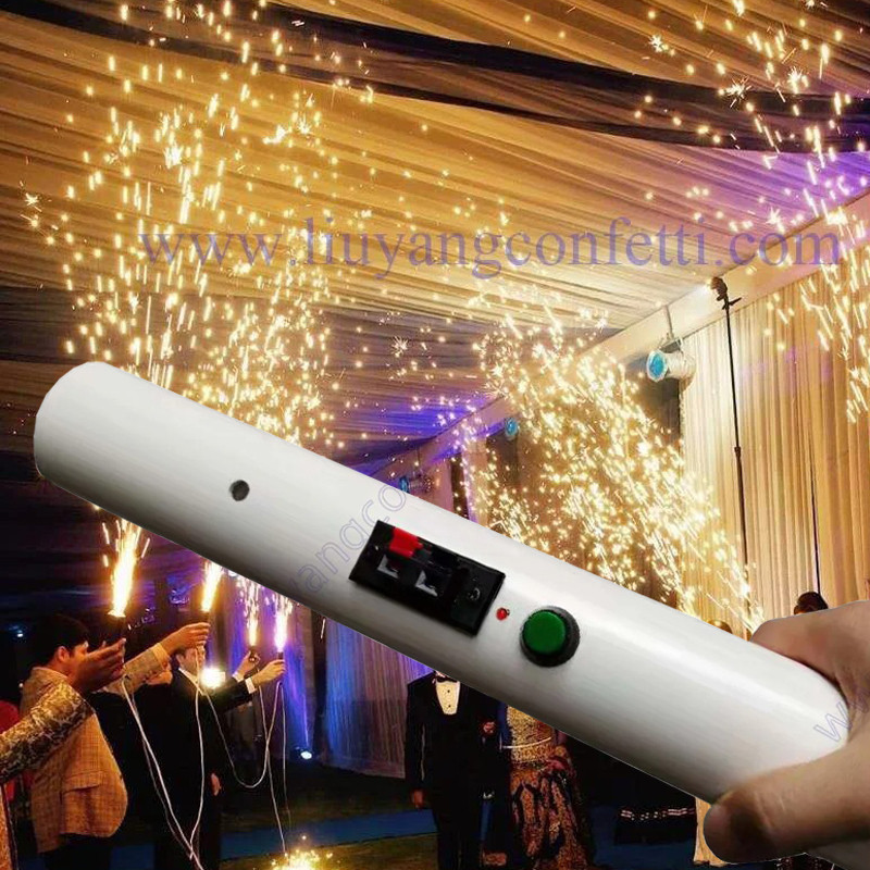 Cold Hand Held Pyro Fountain Shooter for Party Wedding Pyrotechnic ...