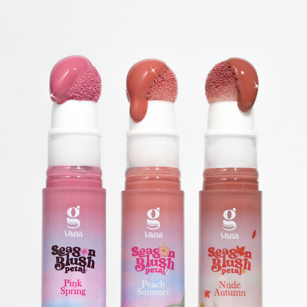 Gvana Season Blush Petal 3.8g จีวาน่า บลัชฟองน้ำเนื้อลิขวิดเนียนนุ่ม ...
