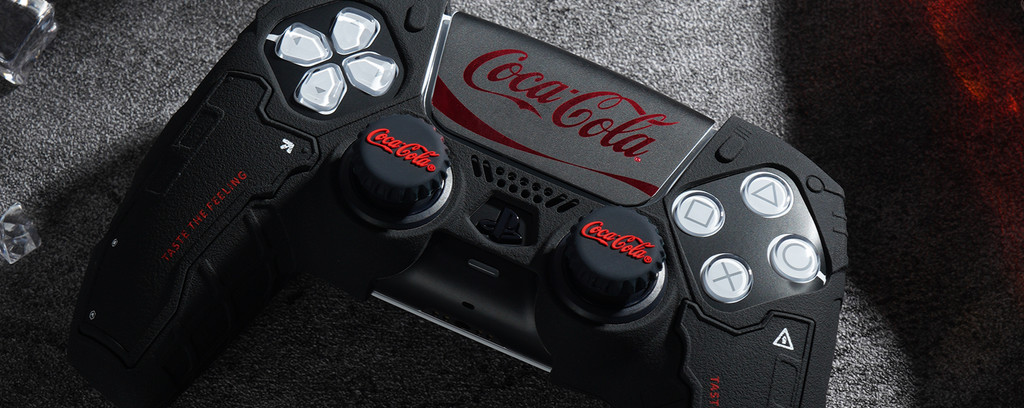 Geekshare Coca Cola Themed PS5 Controller เคสซิลิโคนสําหรับคอนโทรลเลอร์ ...