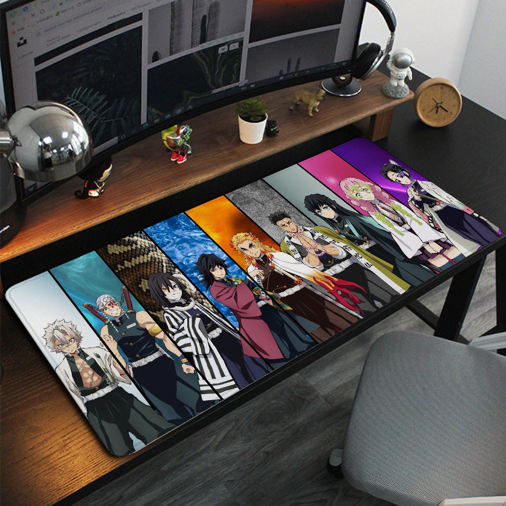 Demon Slayer อะนิเมะเมาส์พรม Deskmat โต๊ะคอมพิวเตอร์ Pc Gaming Setup ...