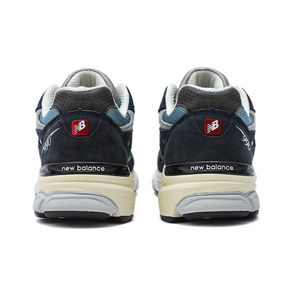 New Balance NB 990 V3 Retro Wrapped รองเท้าผ้าใบสีดำด้านบนน้ำหนักเบาของ ...